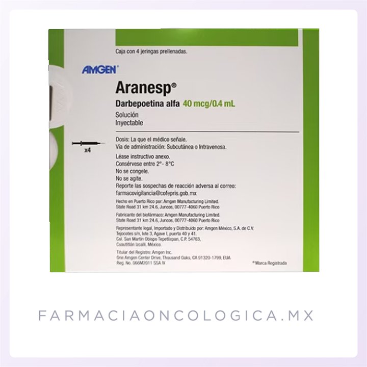 Aranesp 40mcg/mL - Farmacia Oncológica